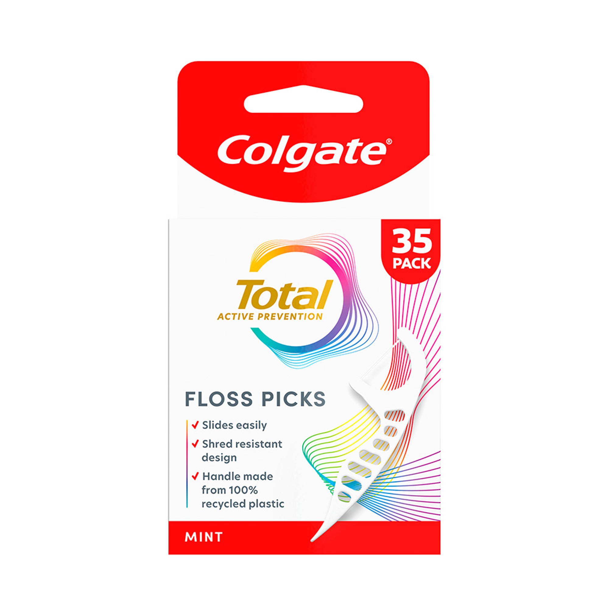 Colgate® Total Active Prevention Floss Pick Mint | Colgate Total